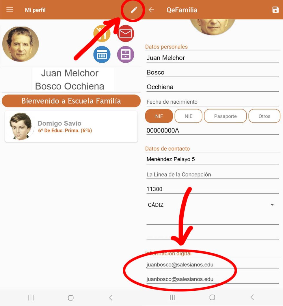 Matrícula Virtual - Colegio